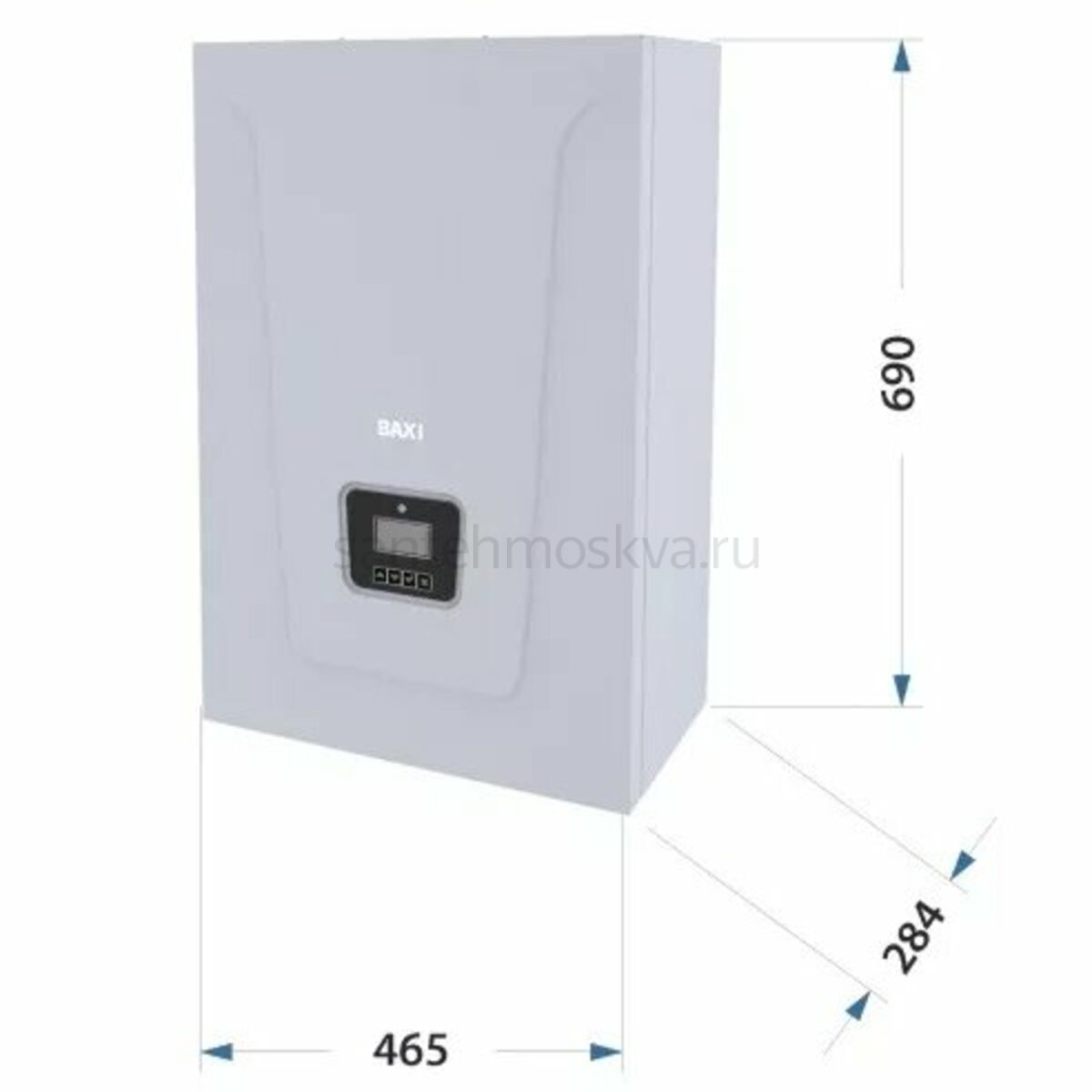 Электрический котел Baxi Ampera Plus 24, 24 кВт, E8403124, настенный, одноконтурный купить в ...