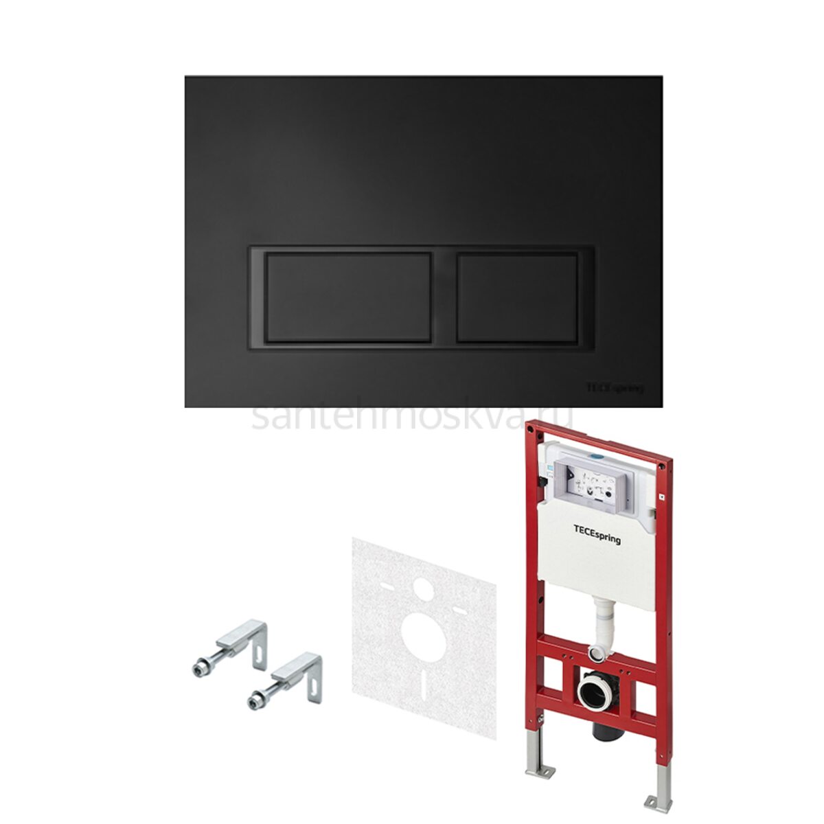 Инсталляция для унитаза spring V S401204, 4 в 1 с панелью смыва spring V черная матовая купить в ...